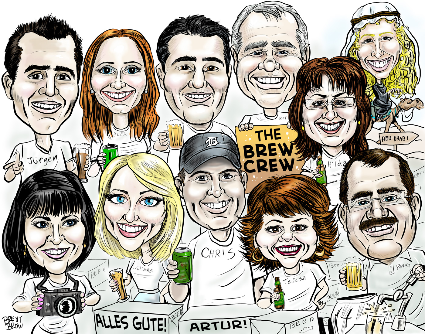 Caricatures (live and studio) – Brent Brown Graphix